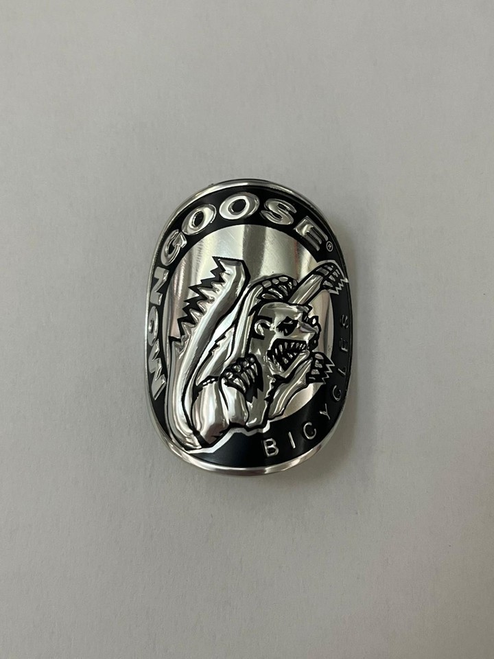 Vintage Mongoose Mgx / Bicycles Head Badge Emblem BMX Old School Bike ...