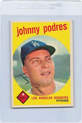 1959 Topps #495 Johnny Podres Dodgers NM *7882 | eBay