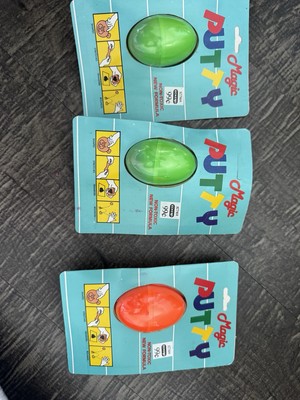 NEW OLD STOCK Silly Putty Bootleg MAGIC PUTTY MOC Early RARE 70s 3 PCs ...
