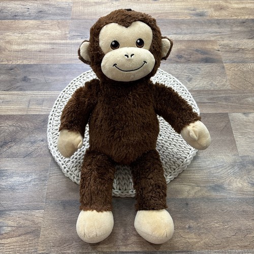 Build A Bear Brown Smiling Monkey Plush Stuffed Animal 18 inch BABW ...