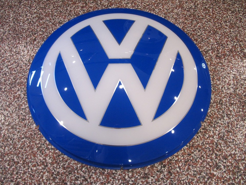 Original Volkswagen VW Dealership Lollipop Sign Lens Small 30 Inch ...