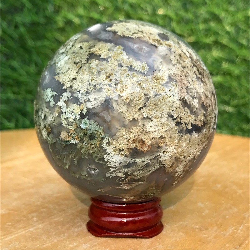 260G Rare Aquatic Geode Agate Ball Freeform Energy Healing Reiki | eBay