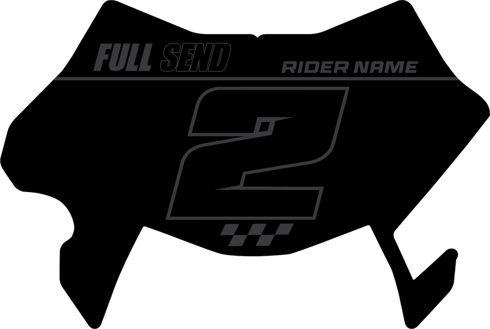 Surron Ultra Bee Front Number plate board Custom Sticker Graphic Thick ...