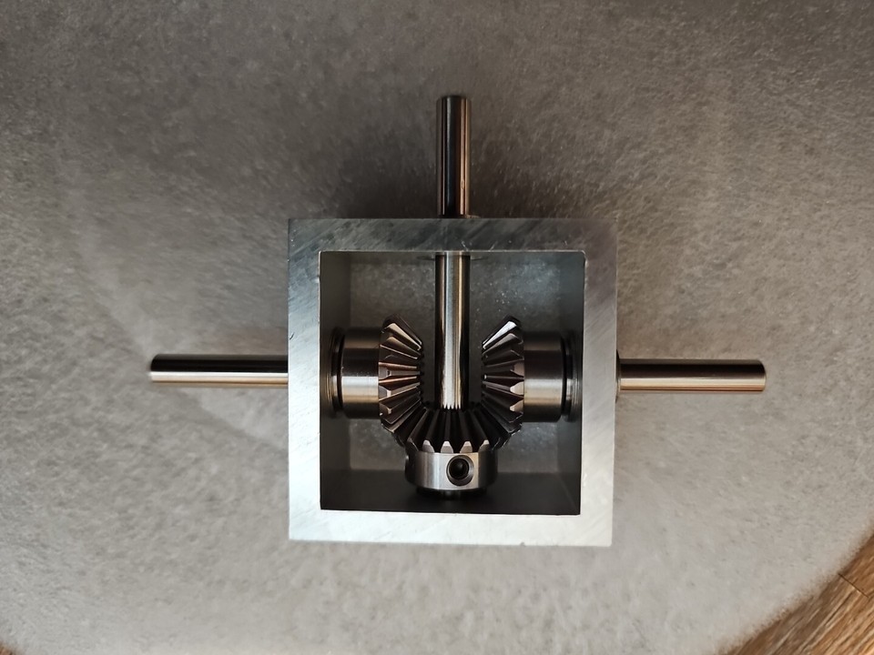 1PCS 90° right angle bevel gear angler 1:1 mechanical module dual ...