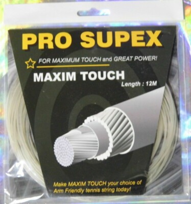 Pro Supex Maxim Touch Multifilament Tennis String 16 ga 12m 1.30mm ...