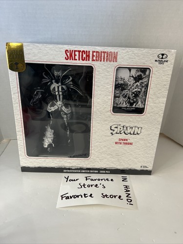 SDCC 2023 McFarlane Spawn with Throne Sketch Edition Gold Label 7 in ...