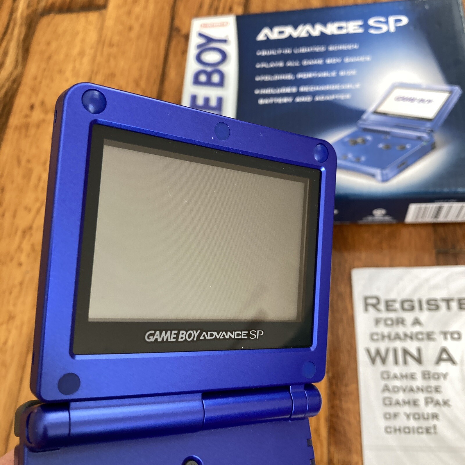 Nintendo Gameboy Advance GBA SP Console Cobalt Blue AGS-001 Complete in ...