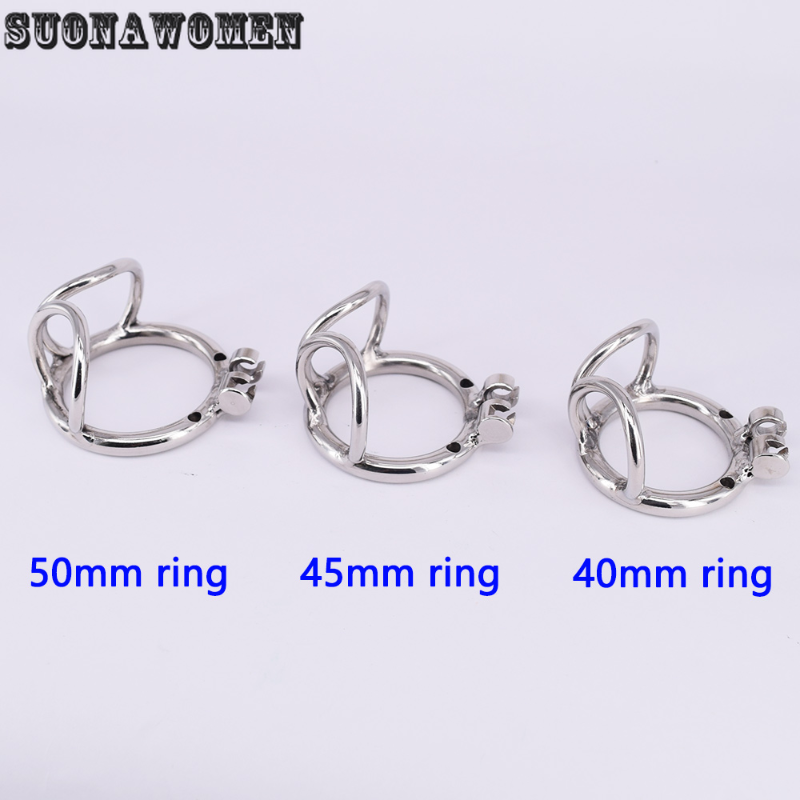Male Stealth Lock Metal Ball Cage Cage Stainless Steel Chastity Device ...