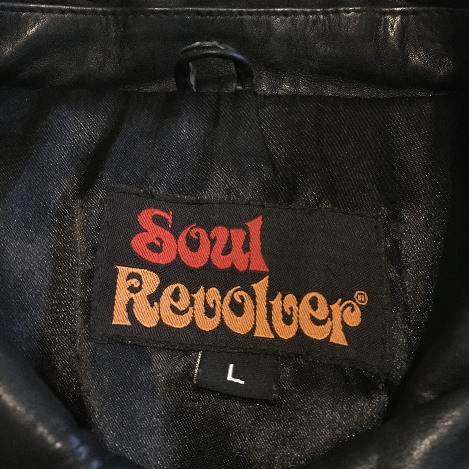 Soul Revolver mens RARE vintage Black Leather Jacket … - Gem