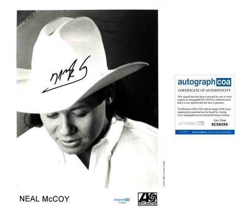 Neal McCoy "No Doubt About It" Singer AUTOGRAPH Signed 8x10 Photo ACOA ...