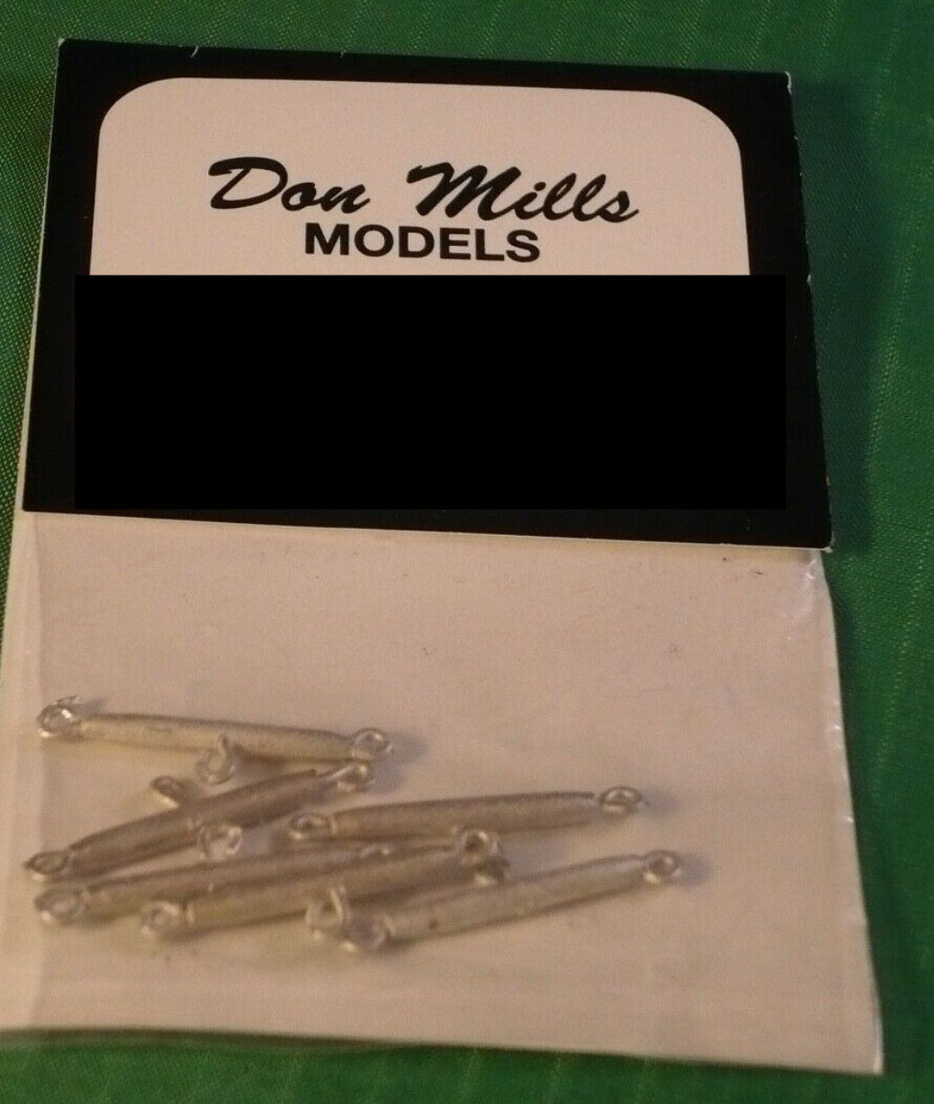 Don Mills Models O scale #48-121 Whiffle Trees, Round Tapered, 3 pr ...