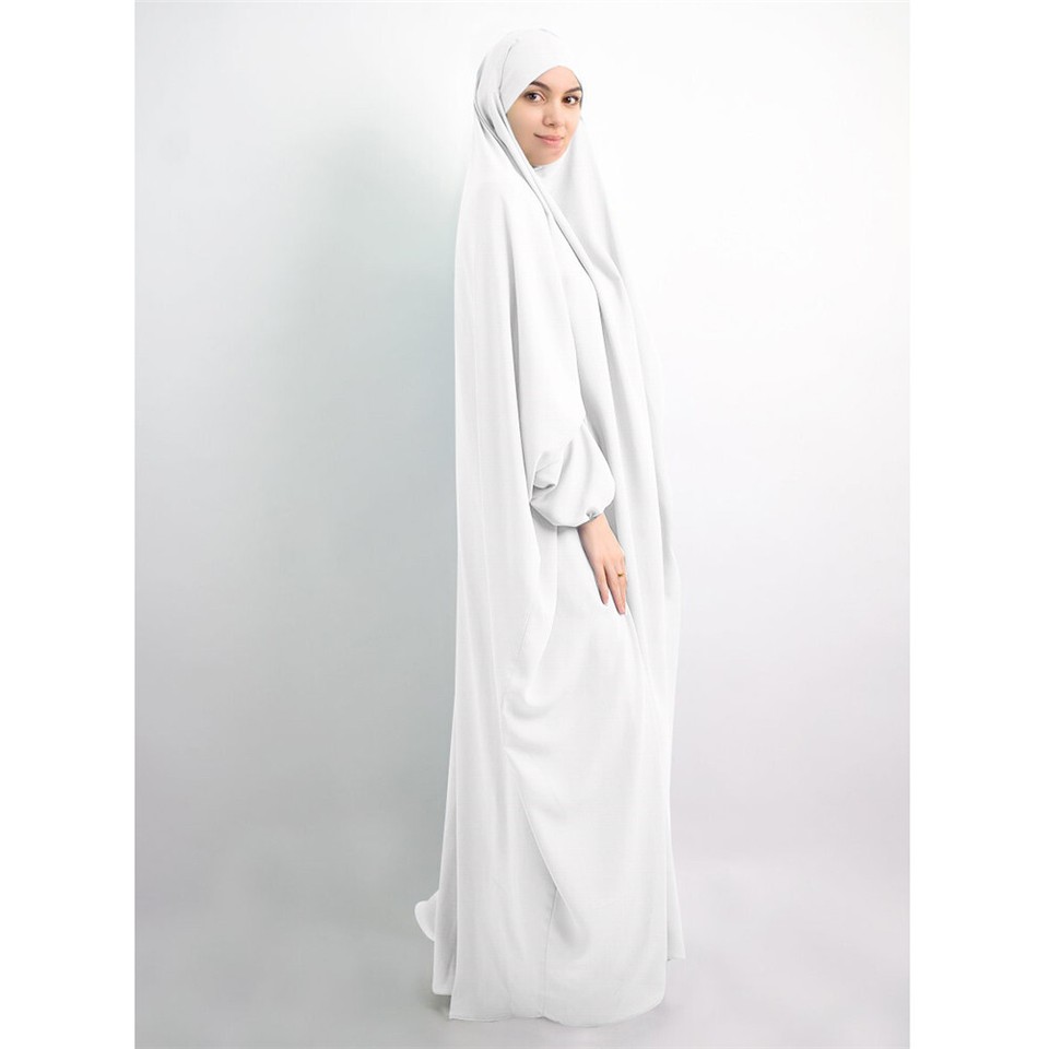 One Size Overhead Burqa Kaftan Robe Muslim Women Long Dress Islamic ...