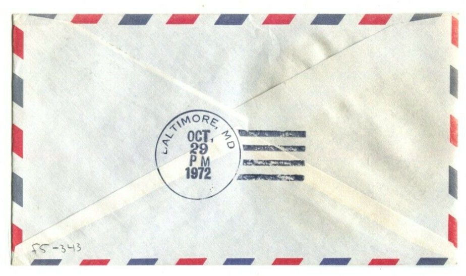 Pan American First Flight Charlotte Amalie Virgin Islands - Baltimore ...