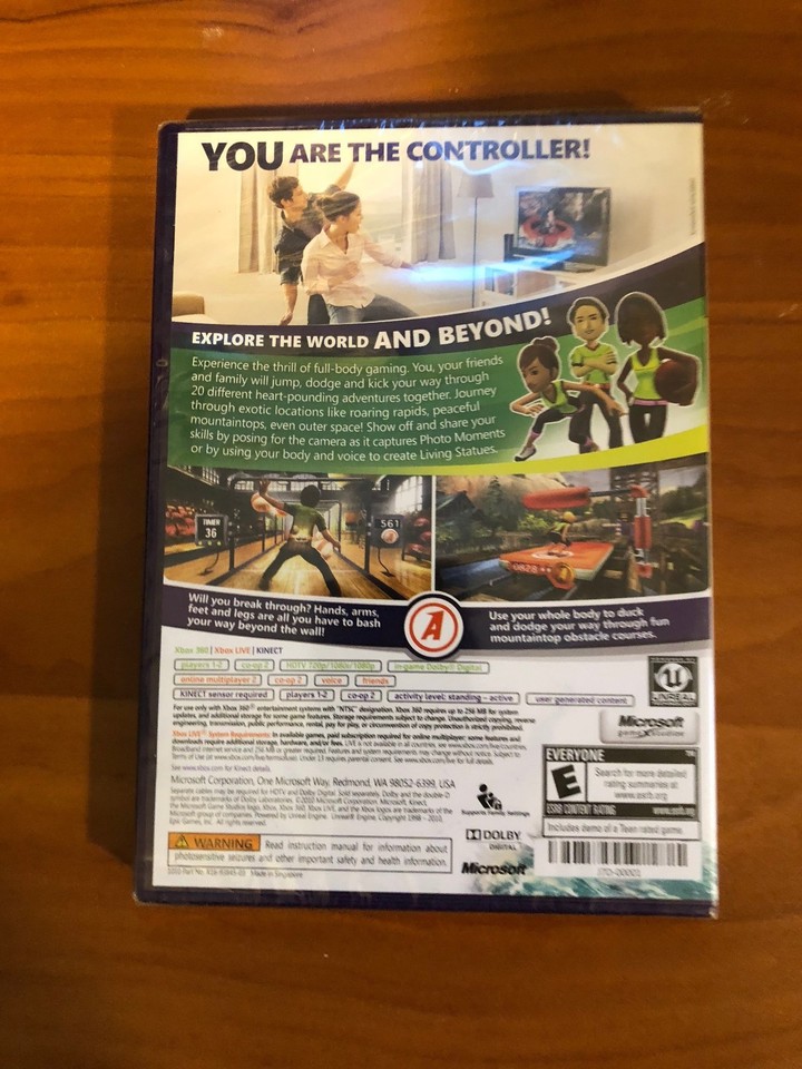 KINECT ADVENTURES (Xbox 360, 2010) NEW & FACTORY SEALED 885370145106| eBay