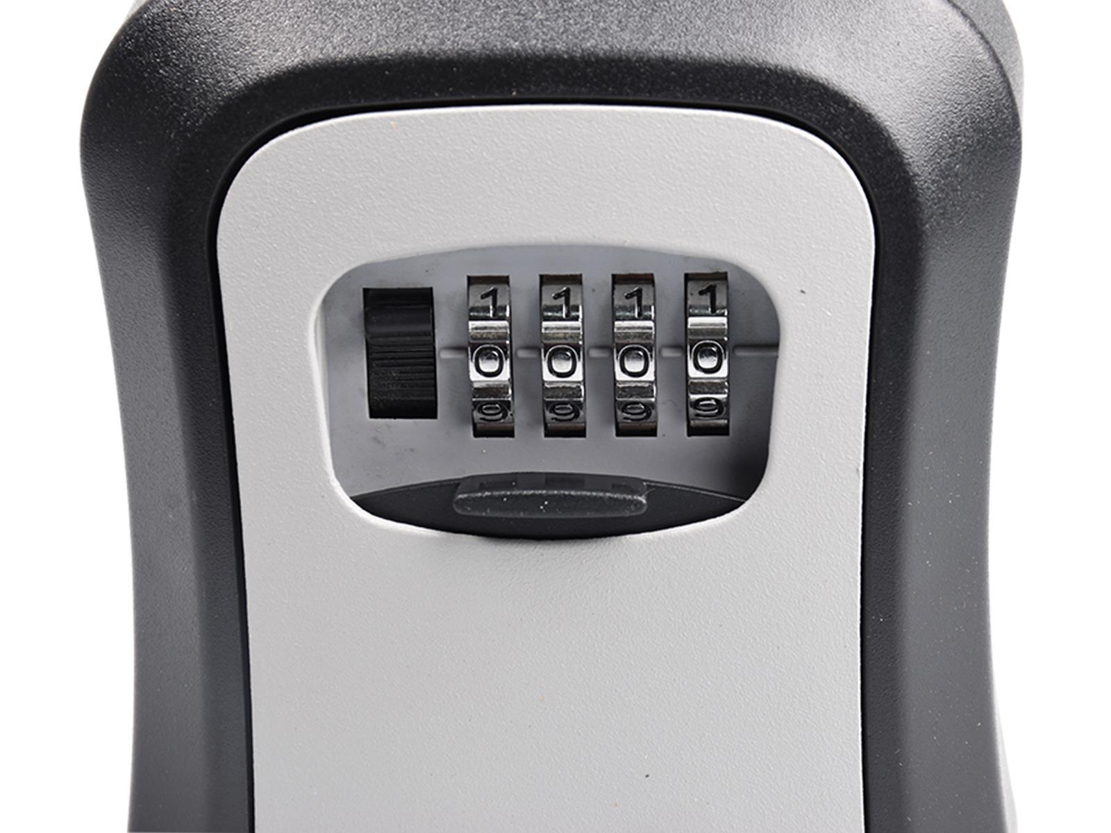 Wall Mounted Key Safe 4 Digit Combination Security key Lock Box Safe ...