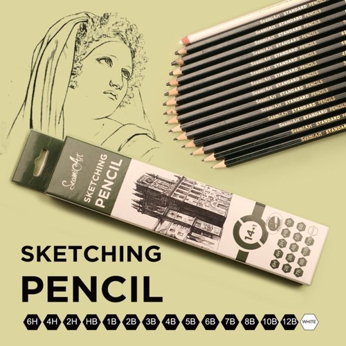 15PCS/Set Graphite Painting Pencil Hand-Painted Pen Artist 766305955260 ...