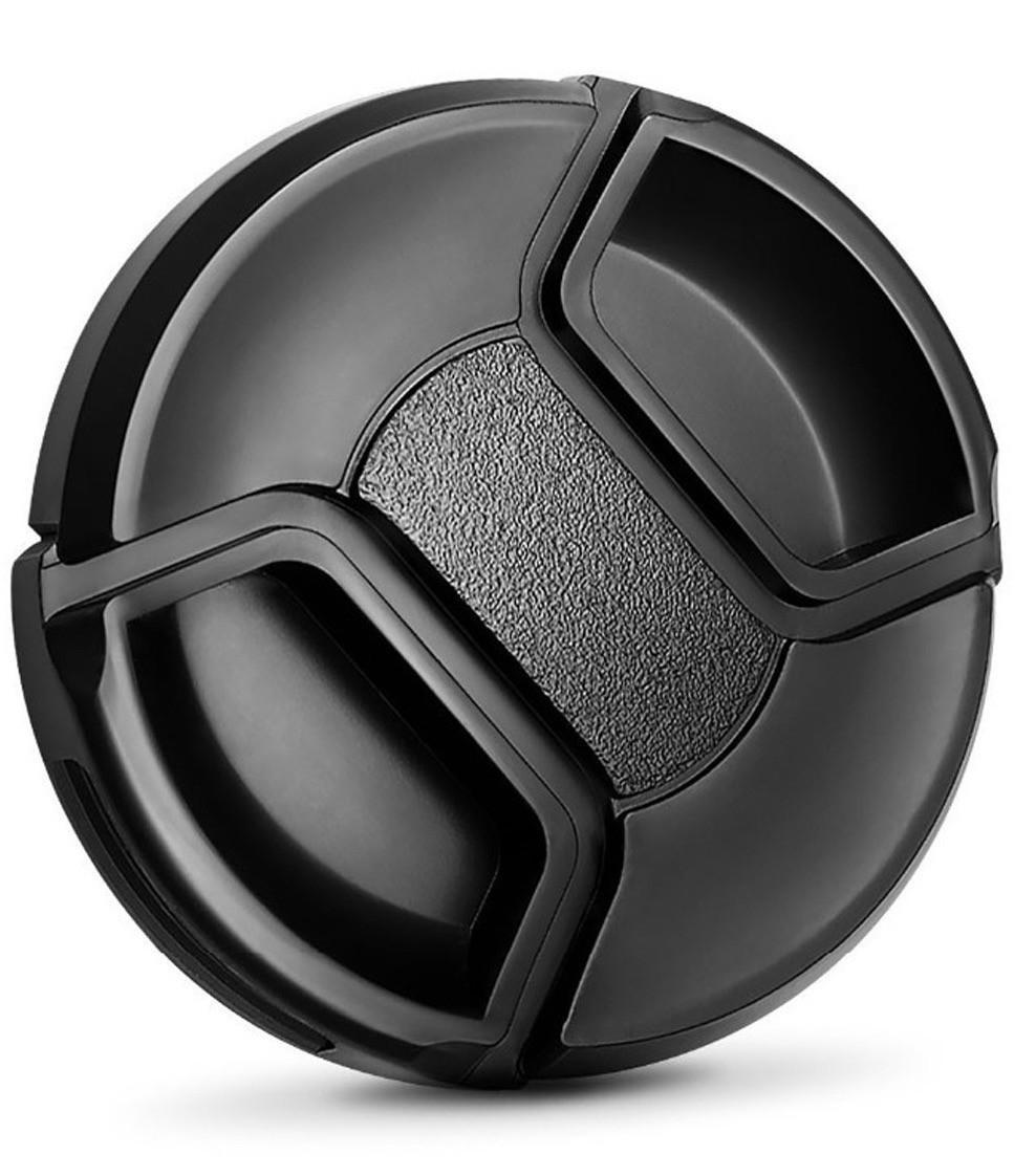 TAPPO A MOLLA COPRIOBIETTIVO 55MM LENS CAP OBIETTIVO SNAP ON UNIVERSALE ...