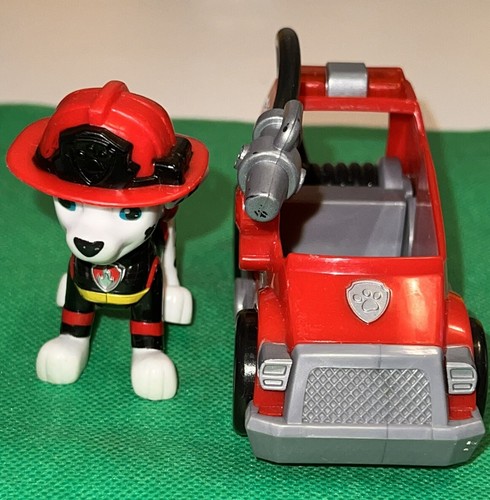 Paw Patrol Ultimate Rescue Pup Marshall Figure with Mini Fire Cart | eBay