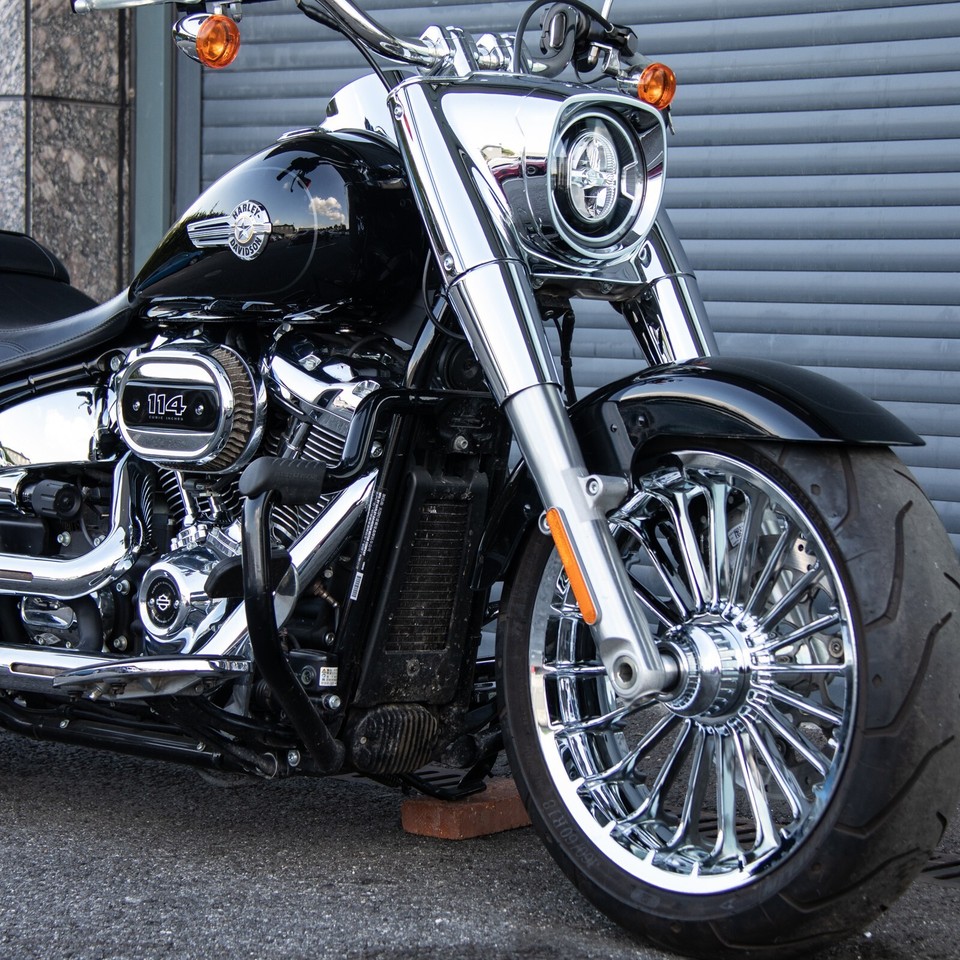 Hoprousa 2018+ Harley Fatboy Front&Rear Wheel Cast Aluminum Chrome 18 ...