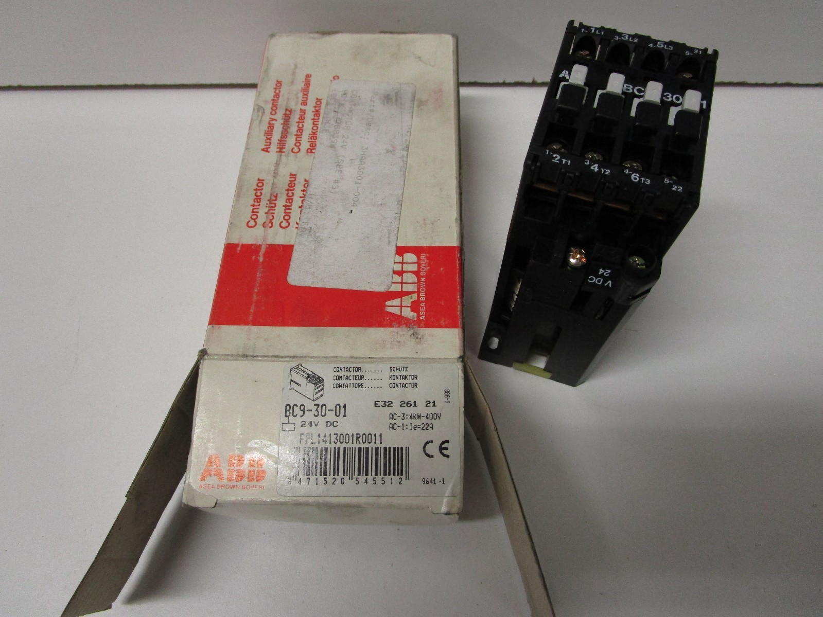 ABB BC9-30-01 / 3HAA3001-004 24VDC COIL CONTACTOR - NOS - FREE SHIPPING ...