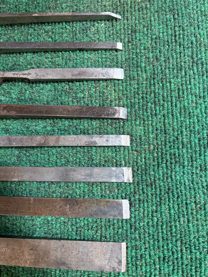 Set of 8 Vintage Wood Chisel---Cast Steel-Various Brands-- Some R ...