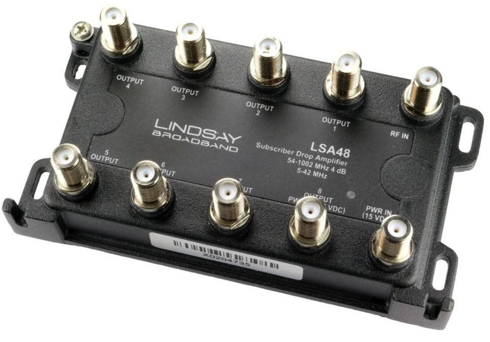 Reliable 8-Port TV Antenna Signal Splitter, Distribution Amplifier with ...