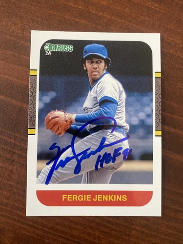 Fergie Jenkins Signed 2021 Panini 230 Card White Border. Signed In ...