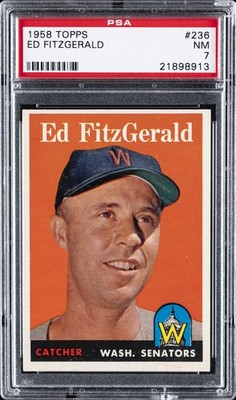 1958 TOPPS #236 ED FITZGERALD PSA 7 | eBay