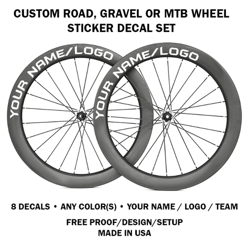 Personalized Custom Carbon Wheelset Stickers Carbon Road Bike Cycle ...