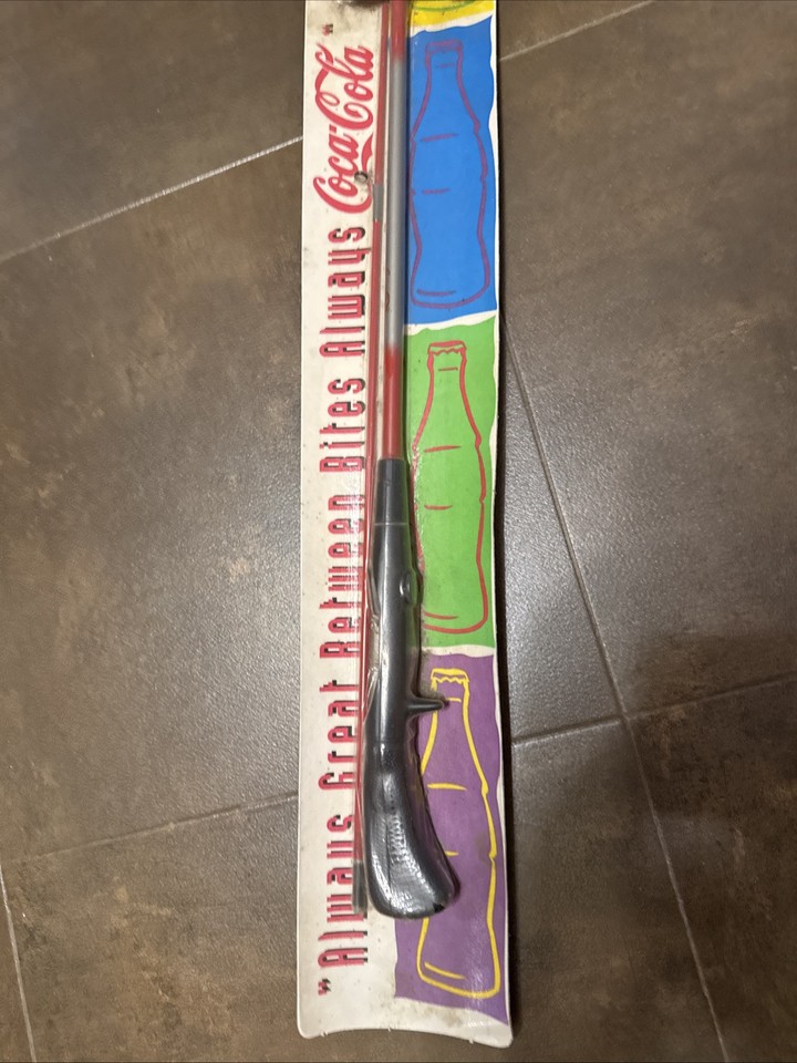 VINTAGE 1995 Coca Cola Can Fishing Rod & Reel By Johnson New In Package ...