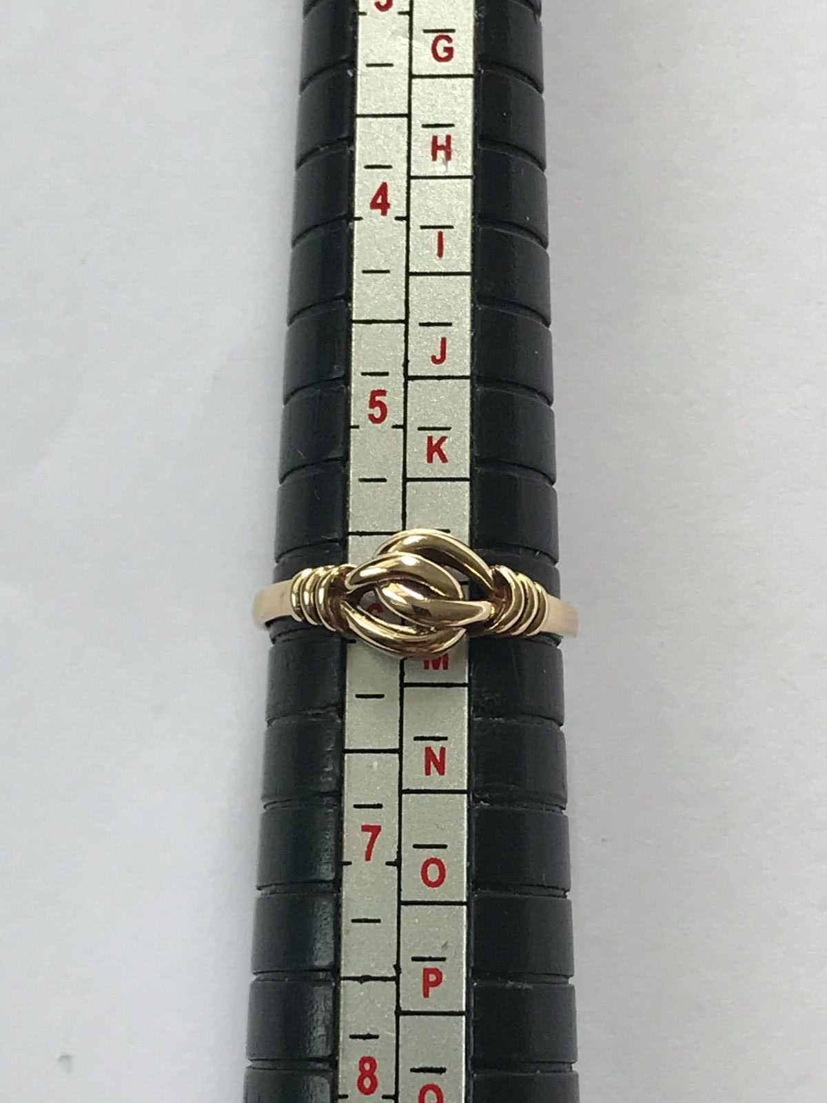 9ct Gold Lovers Knot Ring 1989 Gold Vintage Knotted R… - Gem