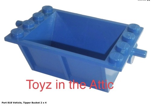 Lego 1x 818 Blue Vehicle, Tipper Bucket 2 x 4 Vg/Gd | eBay