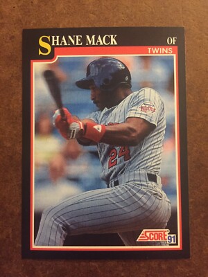 Shane Mack 284 Score 1991 MLB Baseball Trading Card | eBay