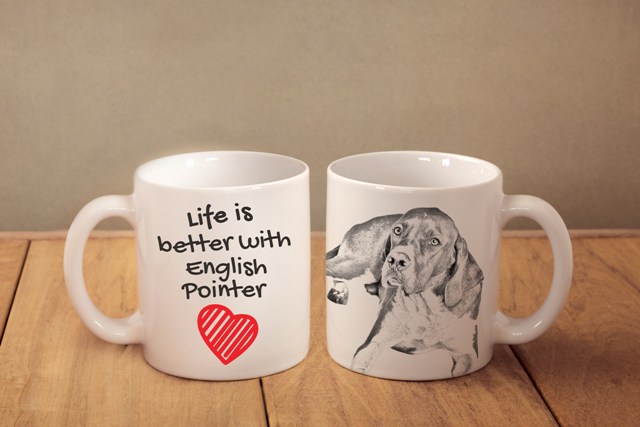 English Pointer - ceramic cup, mug "Life is better", USA | eBay