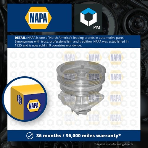Water Pump NWP1489 NAPA Coolant 46400058 46411355 46444355 46541092 ...
