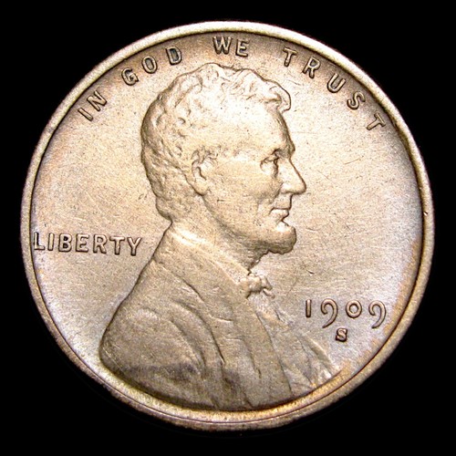 1909-S VDB Lincoln Cent Wheat Penny ---- Stunning Details Coin ...