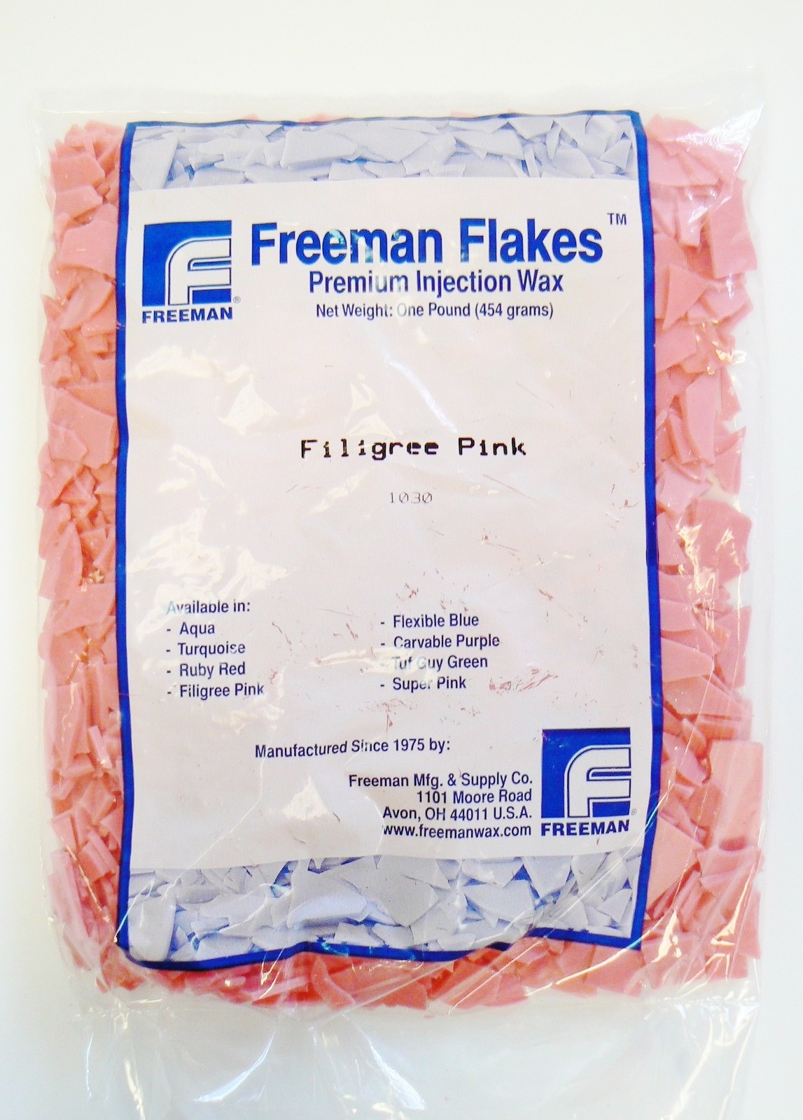 FREEMAN Pink Flakes Injection Wax Jewelry Lost Wax Casting Filigree ...