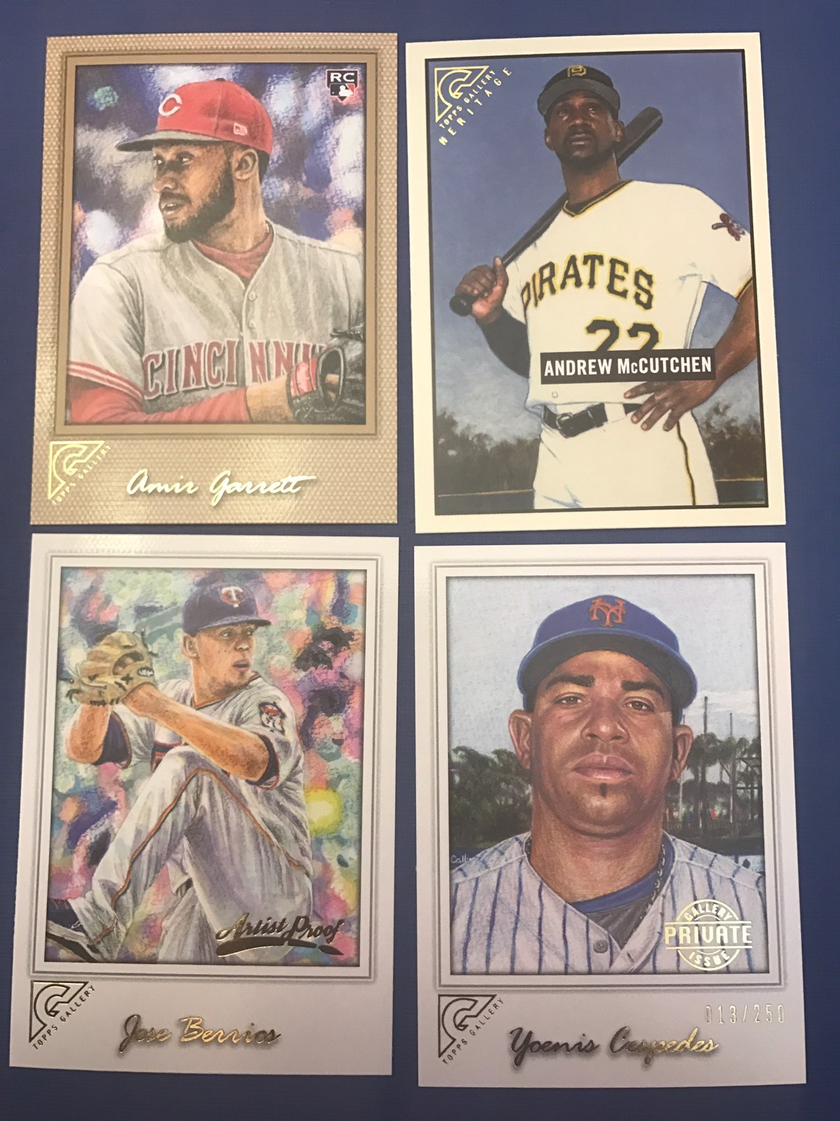 2017 Topps Gallery Private Issue, Artist Proof, Canvas SP, Heritage ...