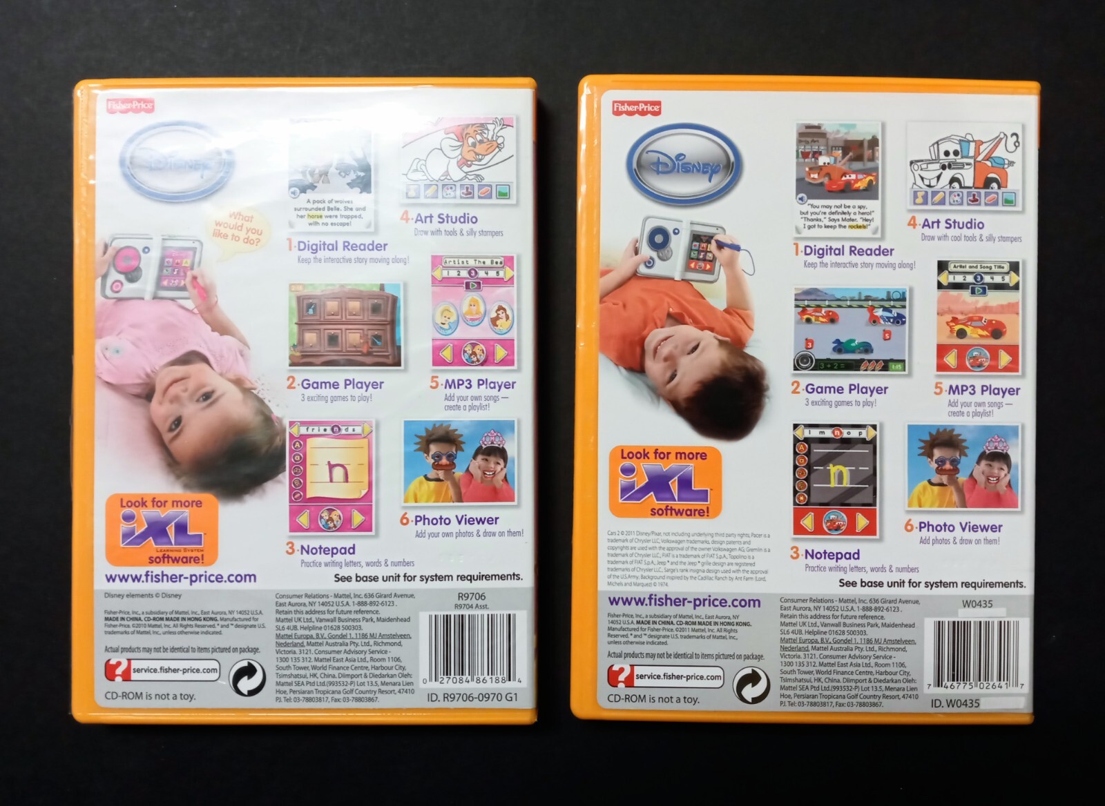 Fisher Price iXL Preschool Games Lot SpongeBob, Toy Story, Cars, Disney ...