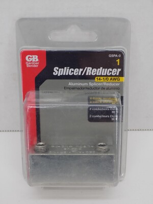 Gardner Bender GSPA-0 Splice Mechanical Aluminum AL9CU rated 14-1/0 AWG ...