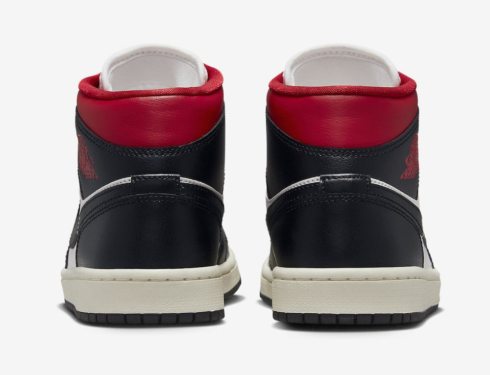 Nike Air Jordan 1 Mid Gym Red Panda White BQ6472-061 Womens New | eBay