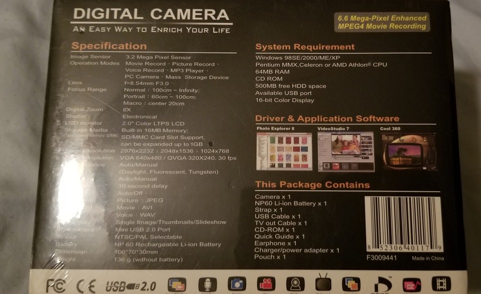 Digital Camera Camcorder Mp3 Player Voice Recorder Web Camera Mass ...