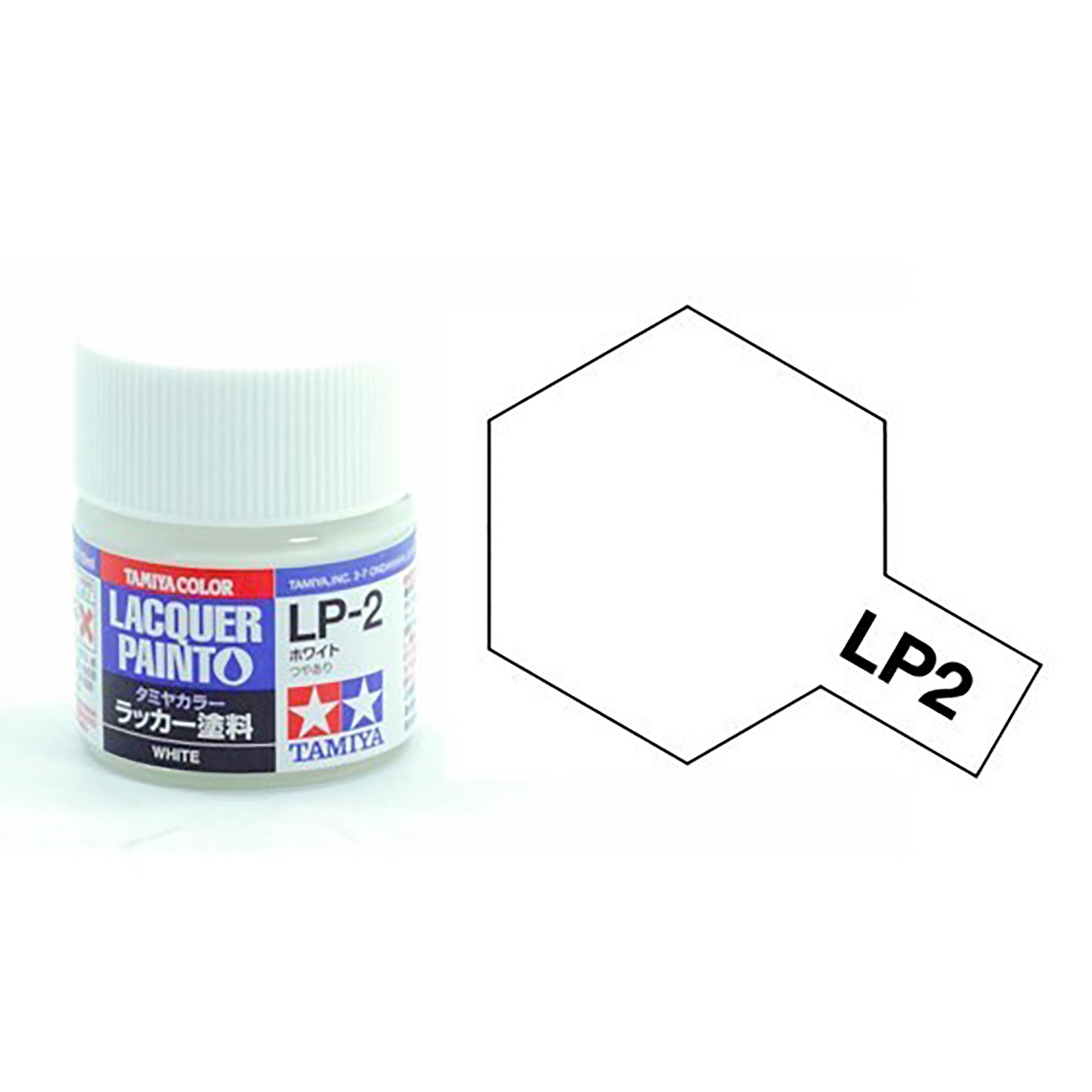 Tamiya Lacquer Paint LP-2 White 10 ML TAM82102 Lacquer Primers & Paints ...