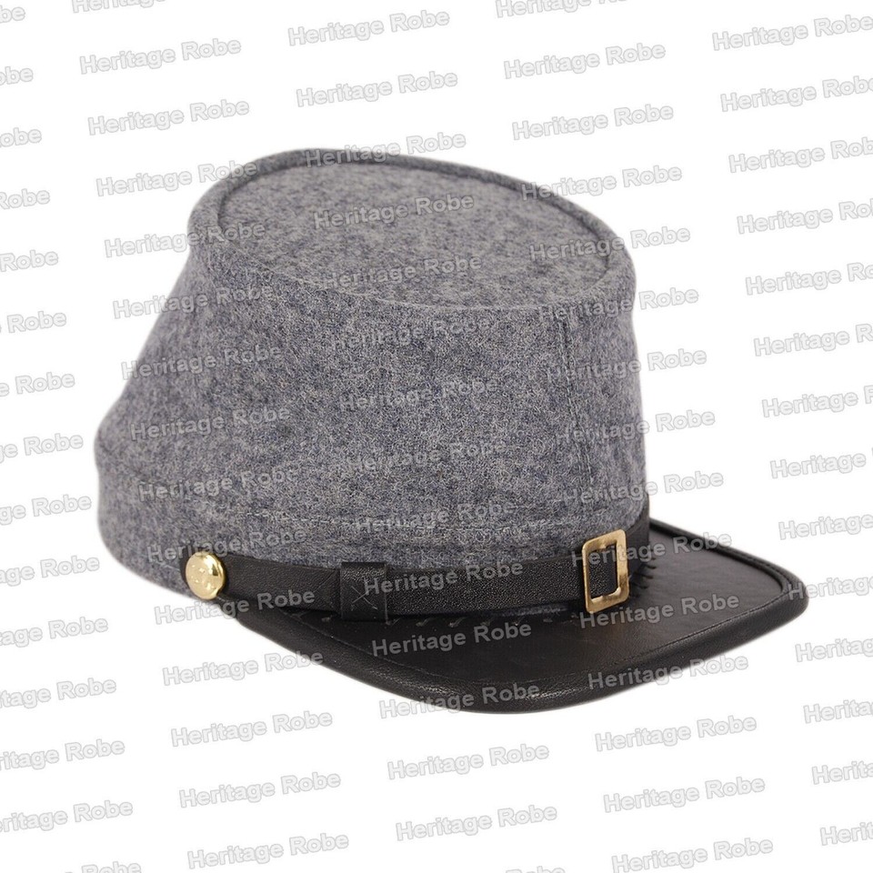 US Civil War Complete Grey Plain Kepi All Sizes DDP (Shipping) - No ...
