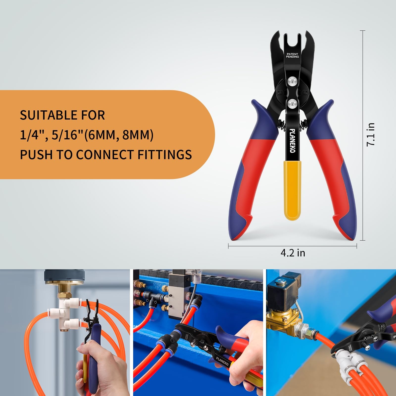 Push To Connect Fittings Air Line Disconnect Tool Kit Push Fitting ...