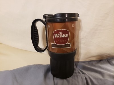 Vintage Wawa 16 Oz Plastic Travel Coffee Mug w/Lid Whirley | eBay