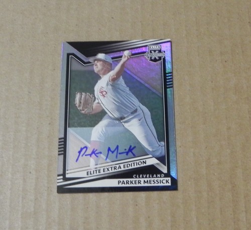 Parker Messick 2022 Panini Elite Extra Edition Auto # 54 Cleveland ...