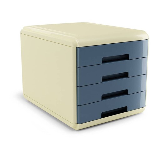 Cassettiera Arda Vintage Sugar 4 cassetti 29,5x38,5xH.28,2 cm azzurro ...