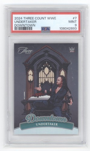 2024 Panini Three Count WWE Wrestling Downtown #7 Undertaker SSP PSA 9 ...
