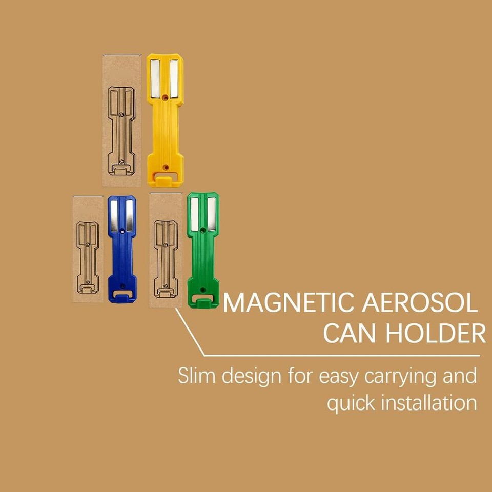 Magnetic Aerosol Can Holder, Double-Sided Powerful Magnet Bottle Holder ...